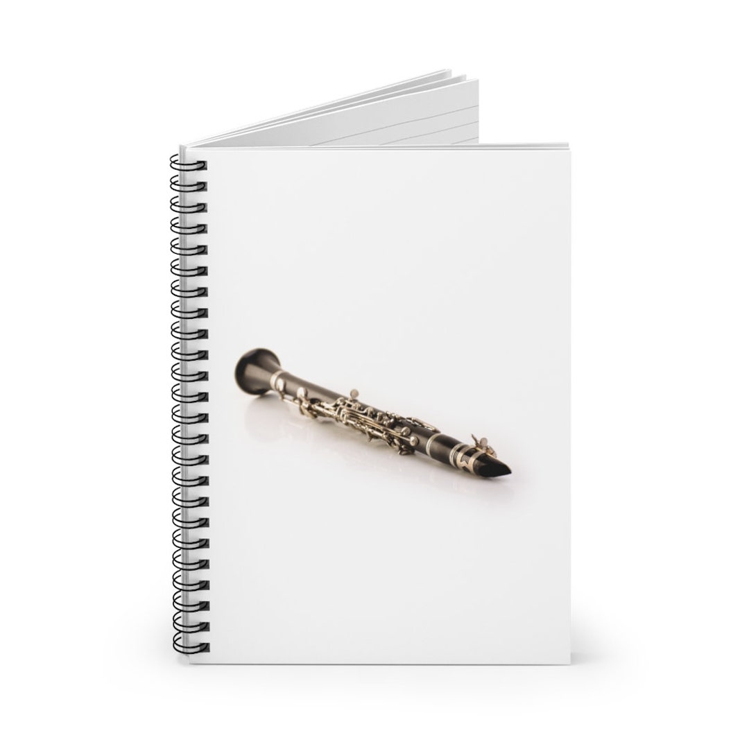 Black Clarinet Notebook Black Clarinet Journal Ruled Line Pages Gift ...