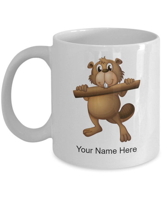 Personalized beaver Mug Coffee Cup For beaver Lovers Idea | Etsy