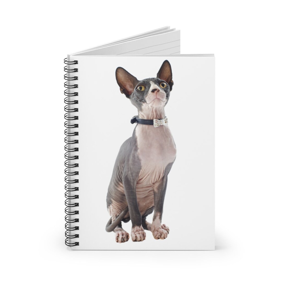 Sphynx Cat Notebook - Sphynx Cat Journal - Ruled Line Pages - Gift Idea ...