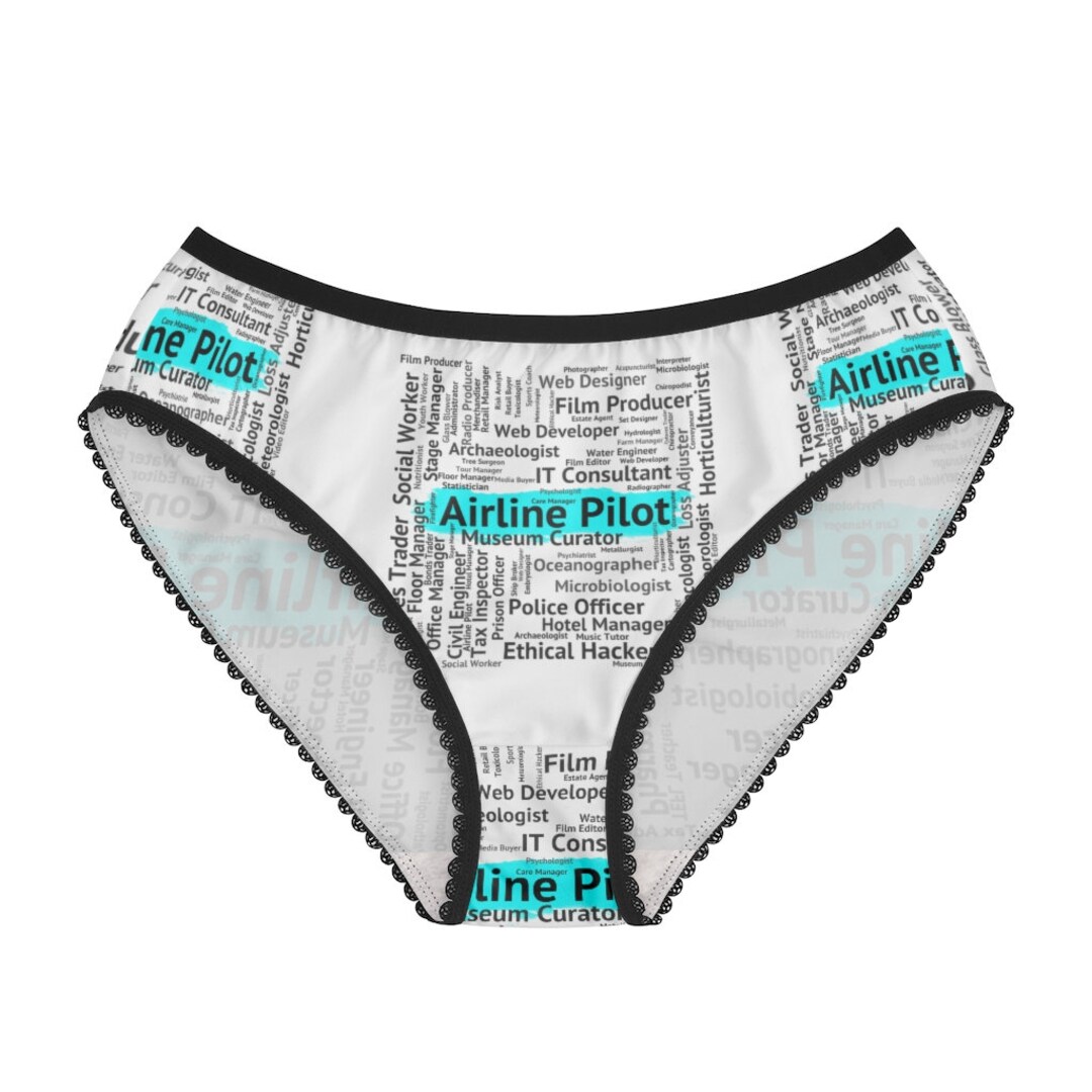 Airline Pilot Panties, Airline Pilot Underwear, Briefs, Cotton Briefs ...