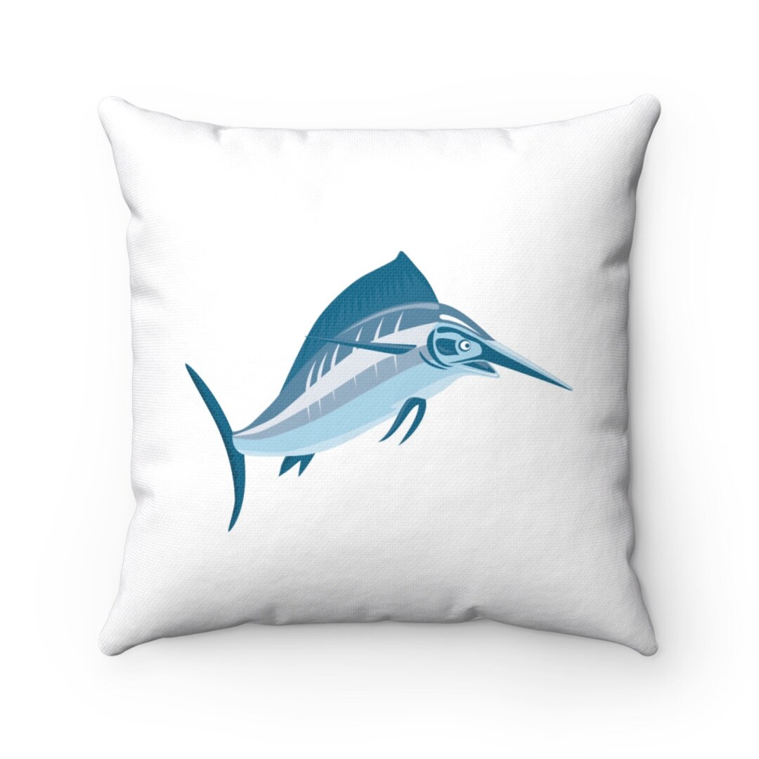 Swordfish Jumping Pillow Swordfish Jumping Throw Pillow Custom Throw ...