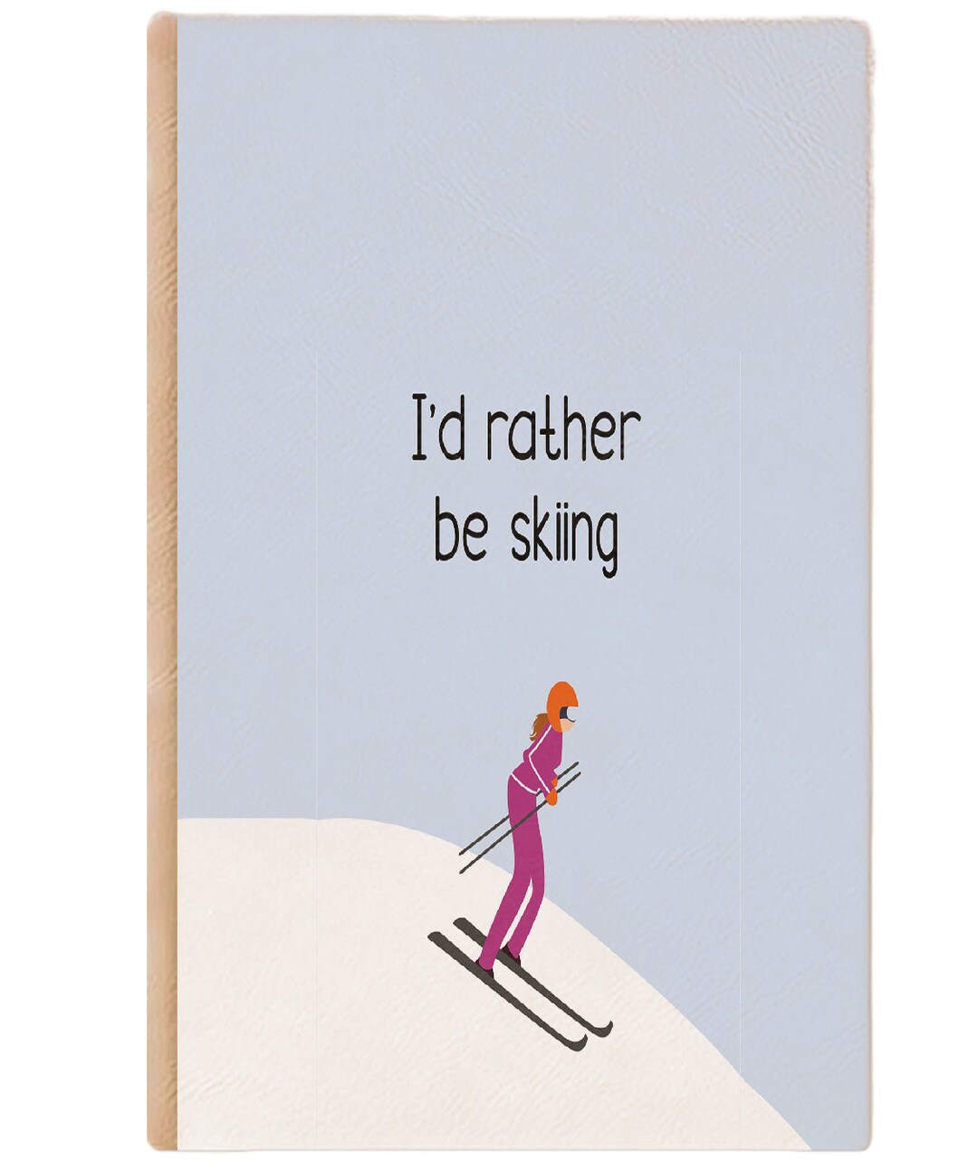 Skiing Woman Notebook, Skiing Woman Journal, Ruled Line Pages, Gift ...