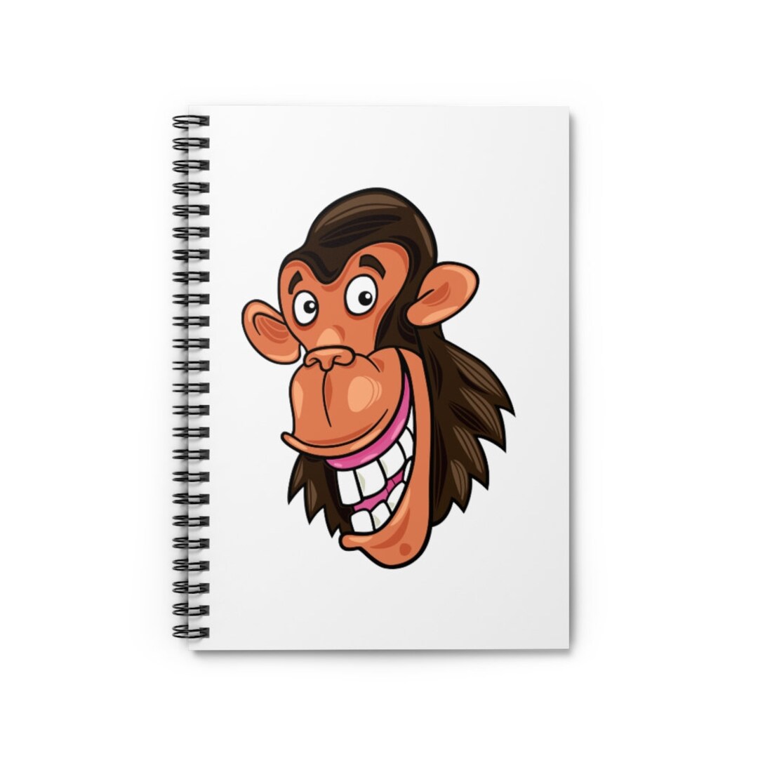 Chimpanzee Notebook Chimpanzee Journal Ruled Line Pages Gift Idea ...