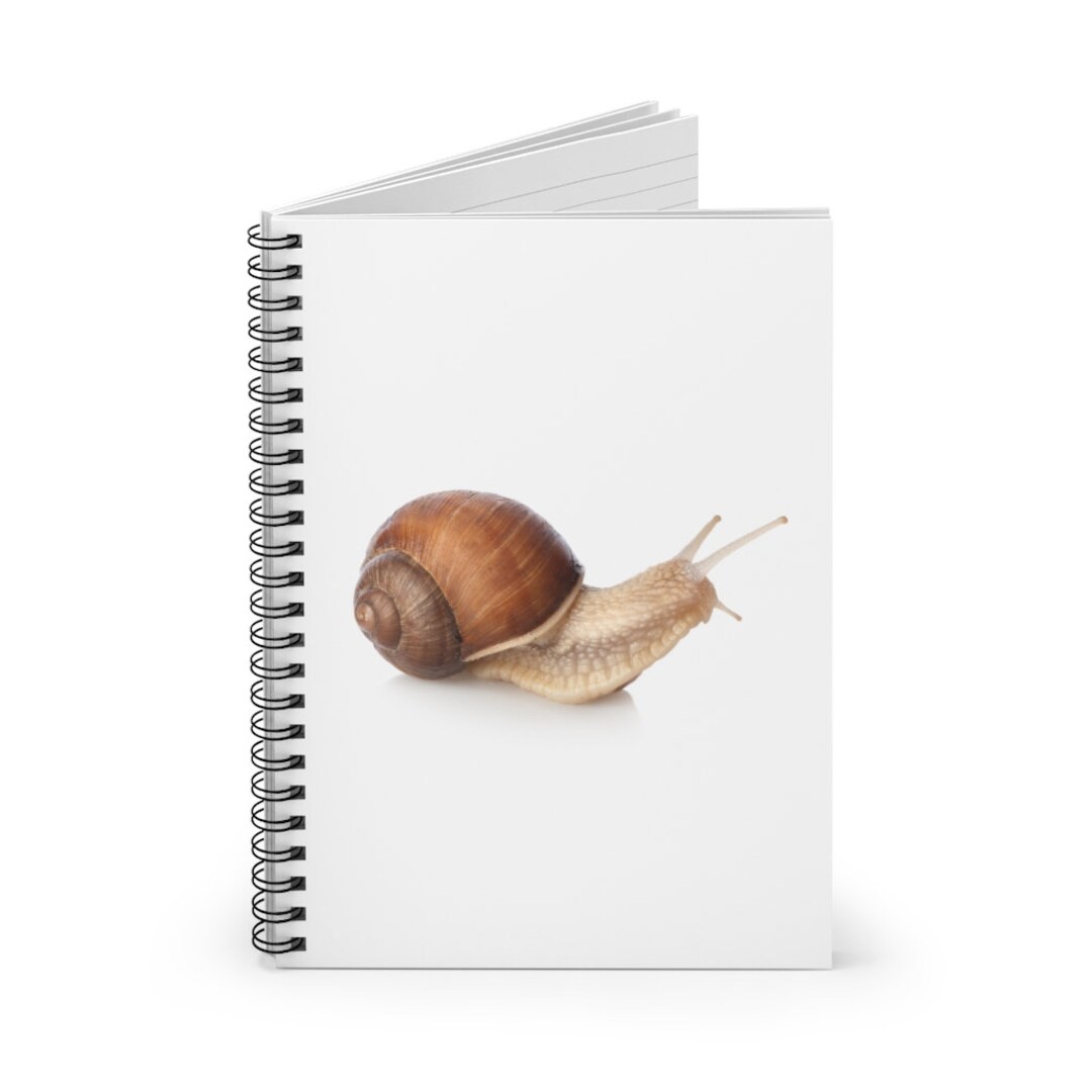 Snail Notebook - Snail Journal - Ruled Line Pages - Gift Idea ...