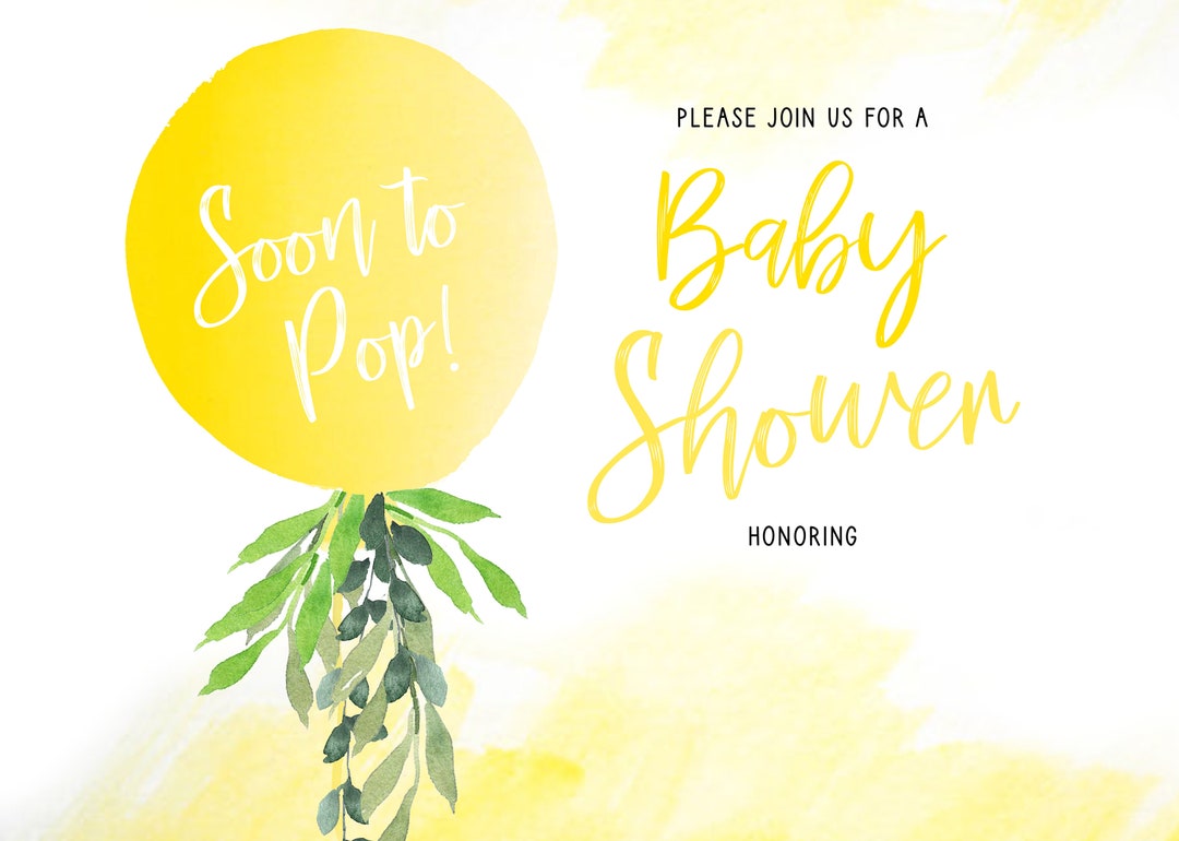 Custom Printable Baby Shower Invitation Card, Quarantine Downloadable ...