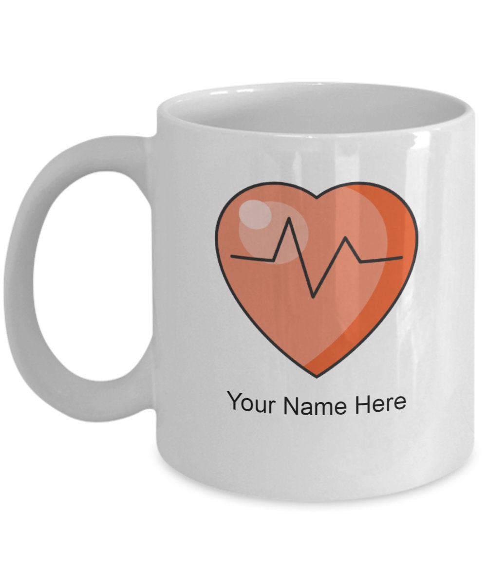 Personalized Heart Mug Heart Coffee Cup Heart Gift Idea - Etsy Canada