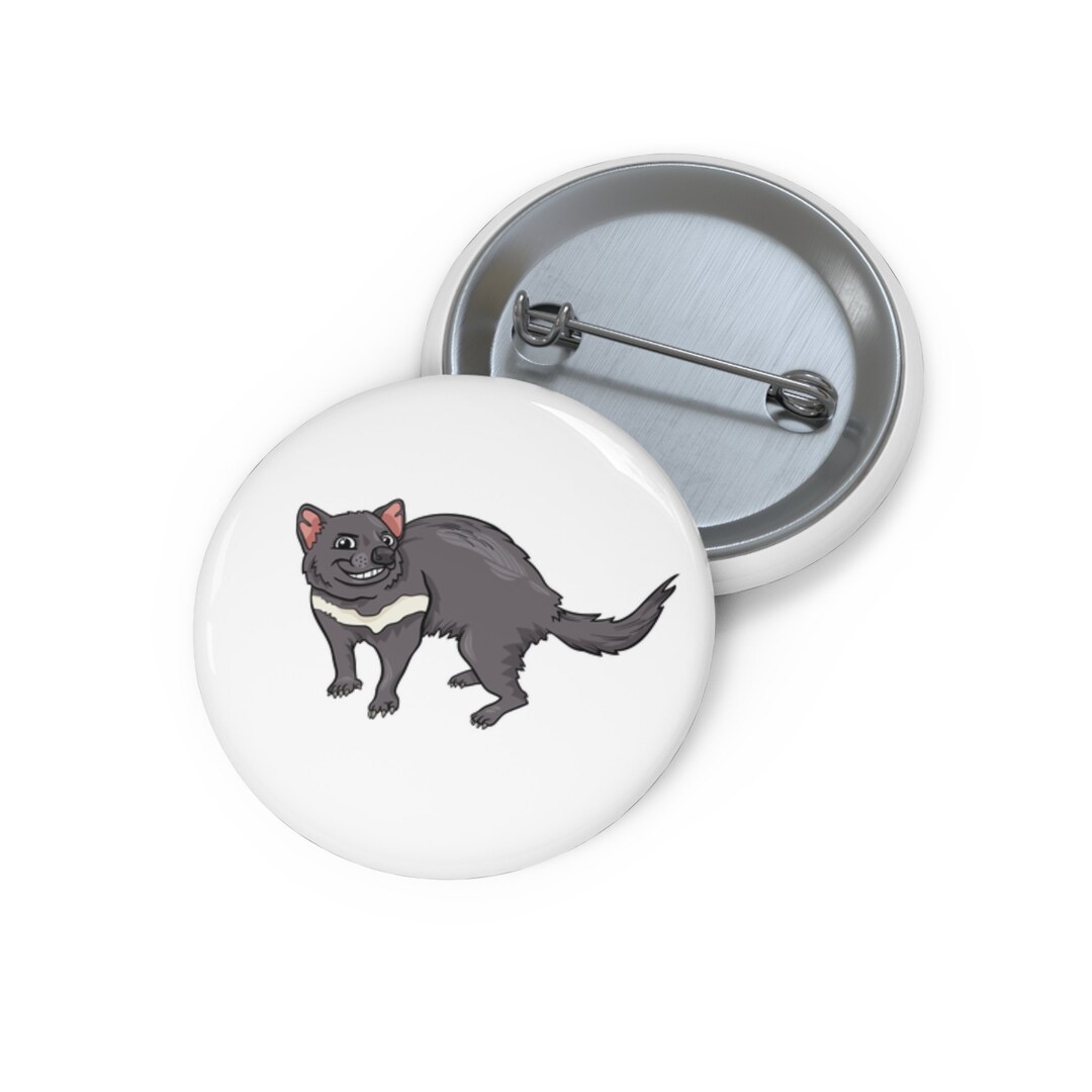 Tasmanian Devil Cartoon Pin, Tasmanian Devil Cartoon Button, Button Set ...