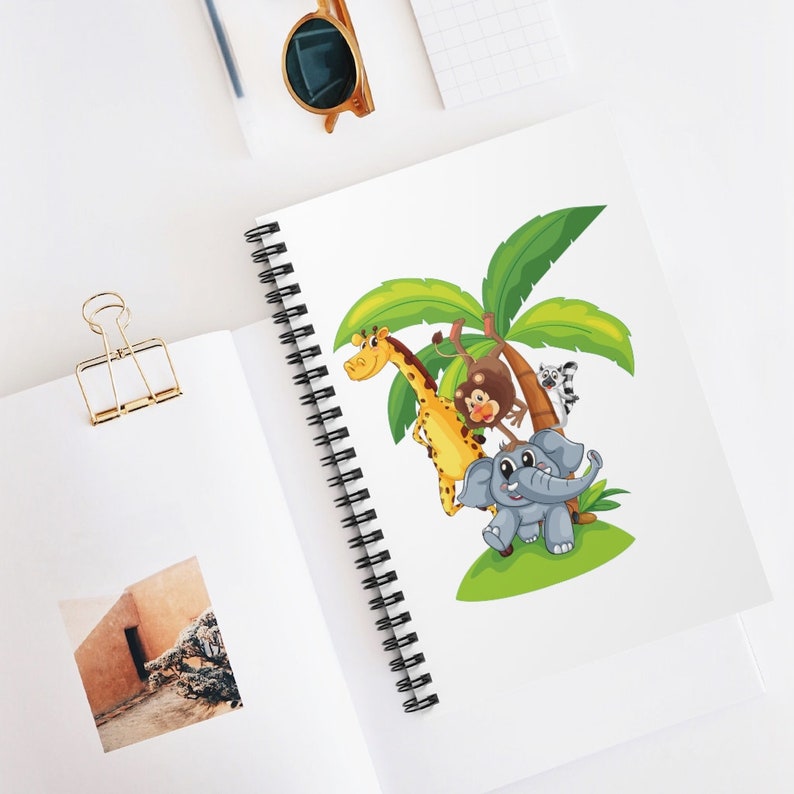 Animals Notebook Animals Journal Ruled Line Pages Gift - Etsy