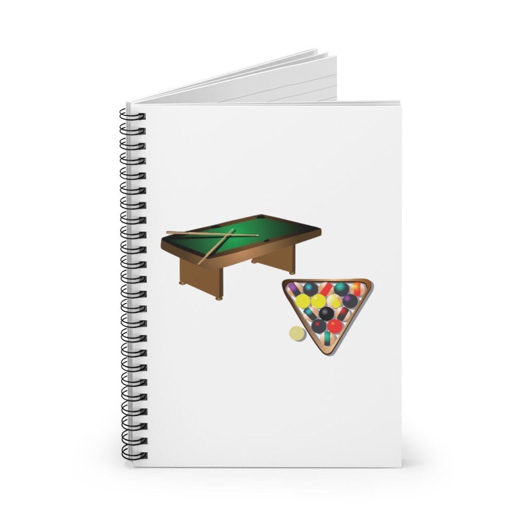 Billiards Table Notebook Billiards Table Journal Ruled Line Pages Gift ...
