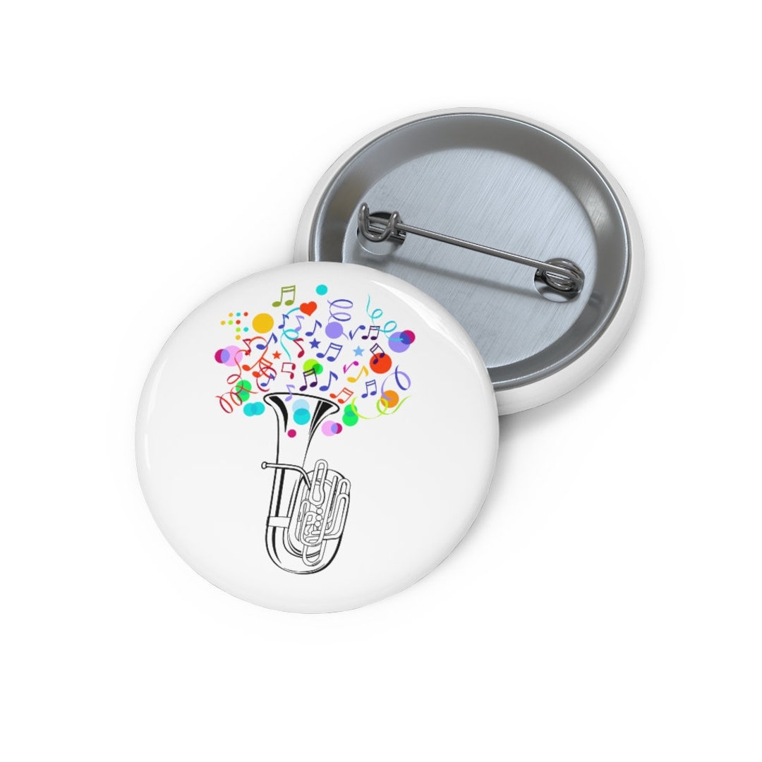 Tuba Party Pin, Tuba Party Button, Button Set, Lapel Pin, Hat Pin ...
