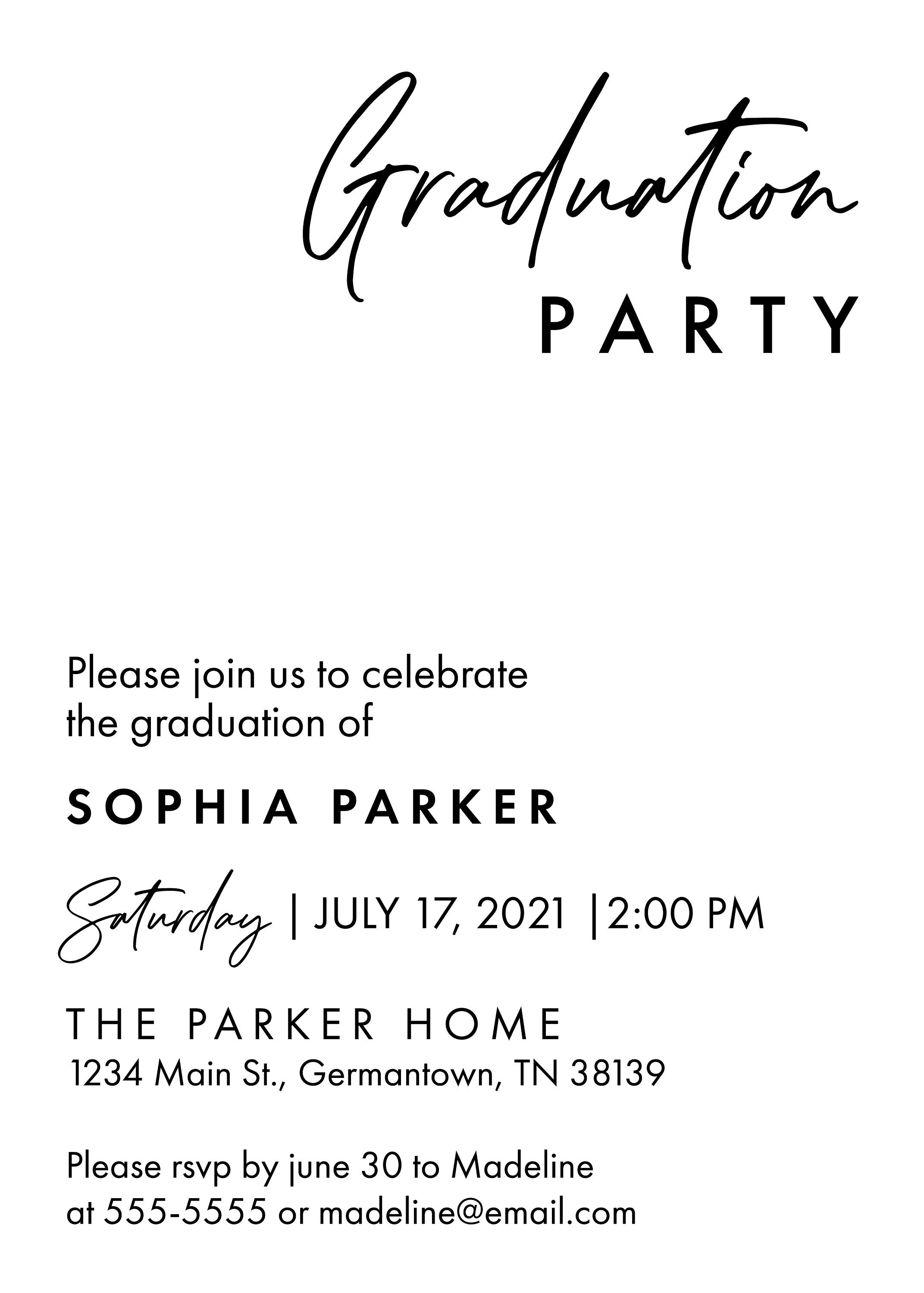 Custom Printable Graduation Invitation Card Quarantine | Etsy