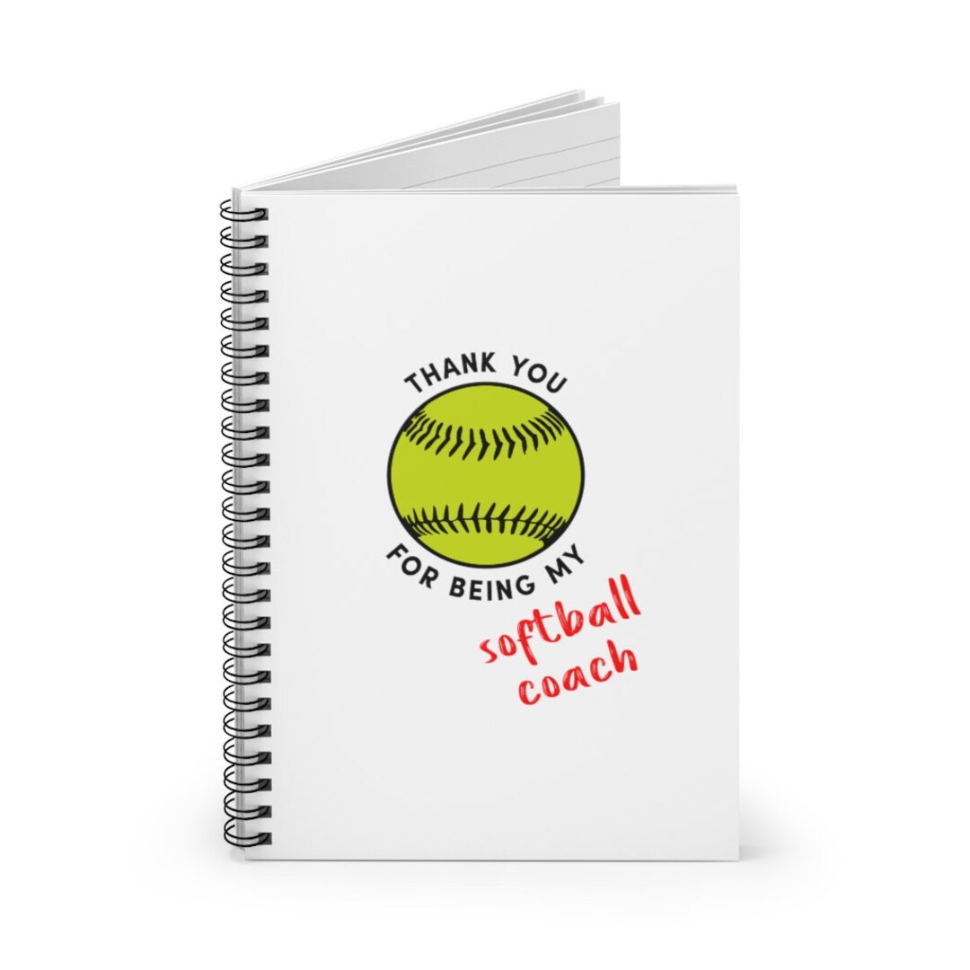 Gift Softball Notebook Gift Softball Journal Ruled Line Pages Gift Idea ...
