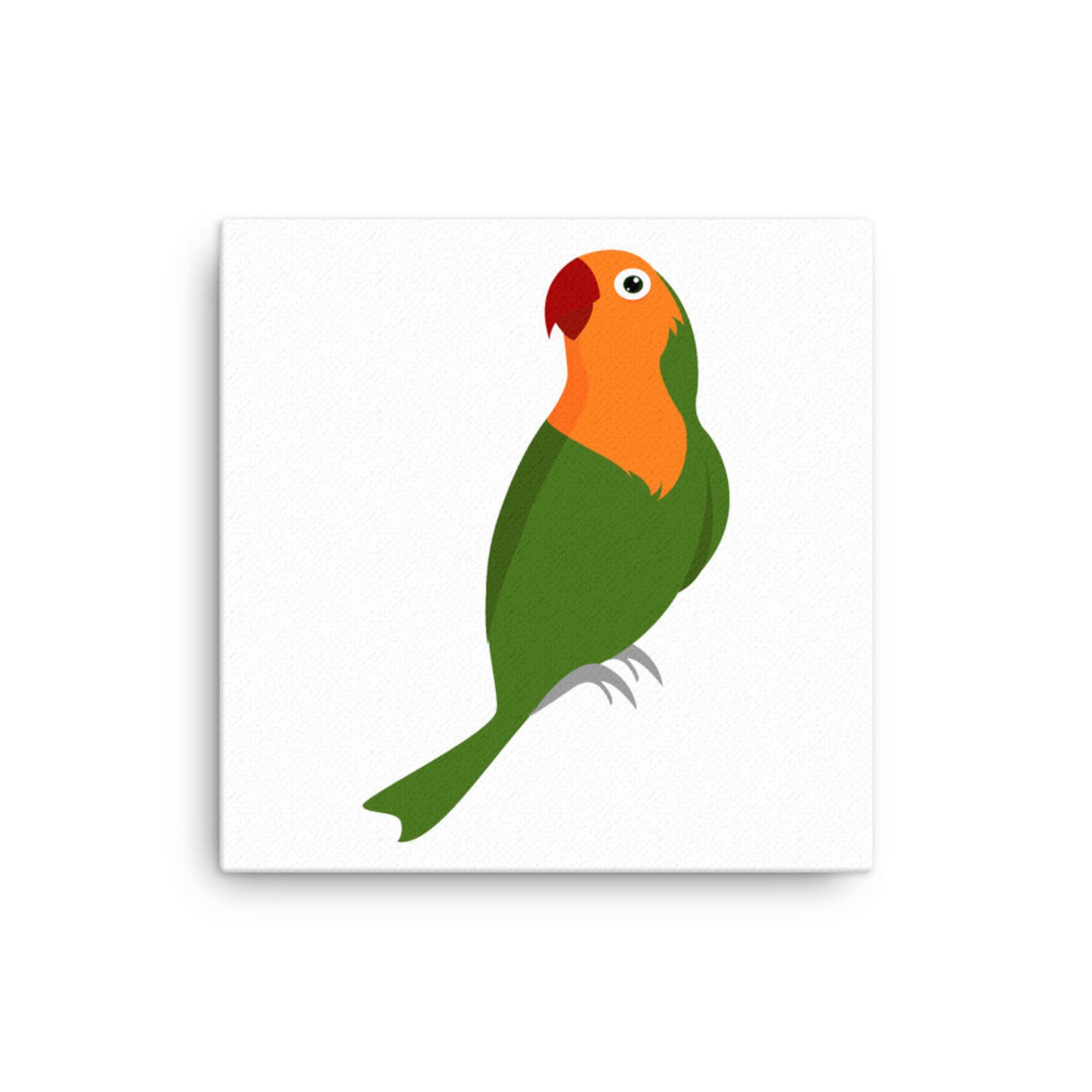 Green Parrot Canvas Green Parrot Wall Canvas Print Green - Etsy