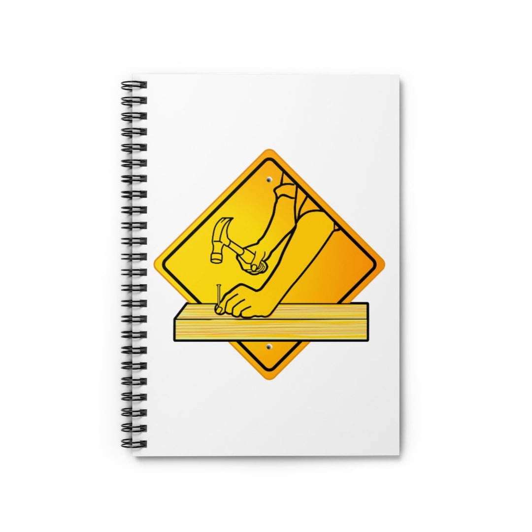 Carpenter Sign Notebook Carpenter Sign Journal Ruled Line Pages Gift ...