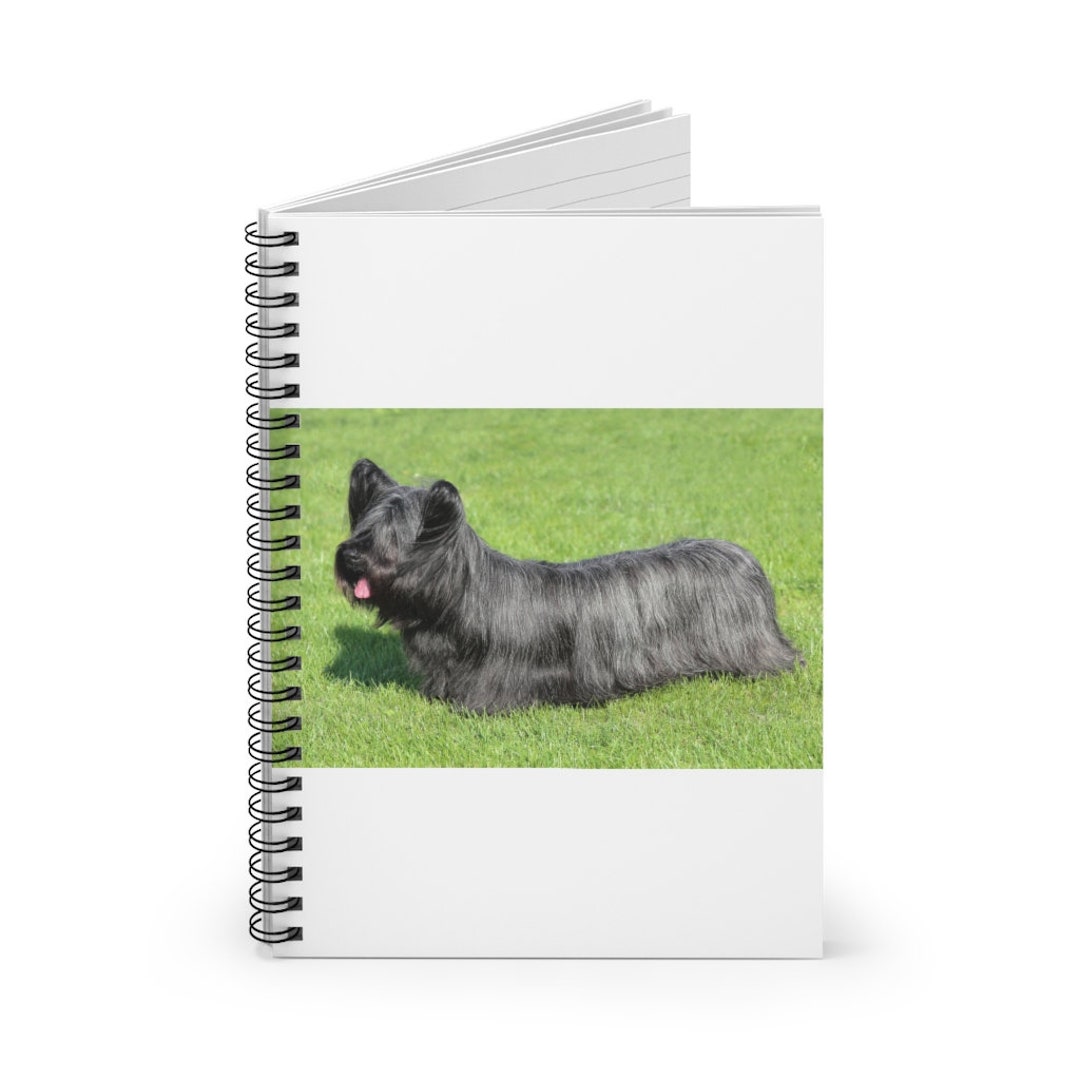 Black Skye Terrier Notebook Black Skye Terrier Journal Ruled Line Pages ...