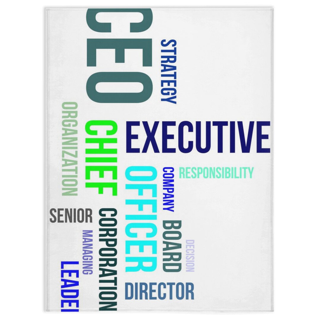 Word Cloud Ceo Blanket, Word Cloud Ceo Lover Gift, Fleece Blanket ...