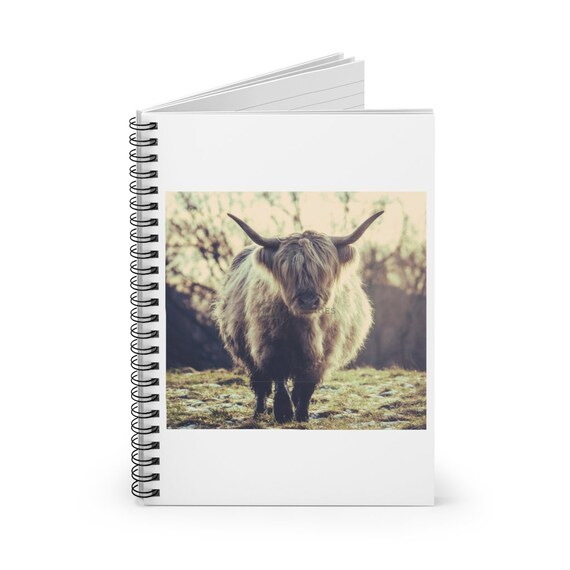 Scottish Highland Cow Notebook Scottish Highland Cow Journal - Etsy