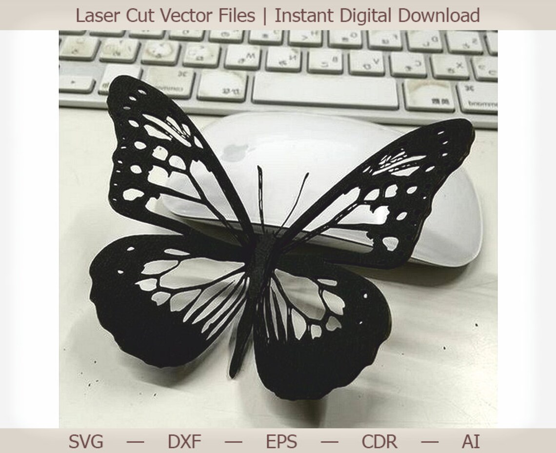 Butterfly. Laser cut laser cut vector cnc patterns lasercut | Etsy