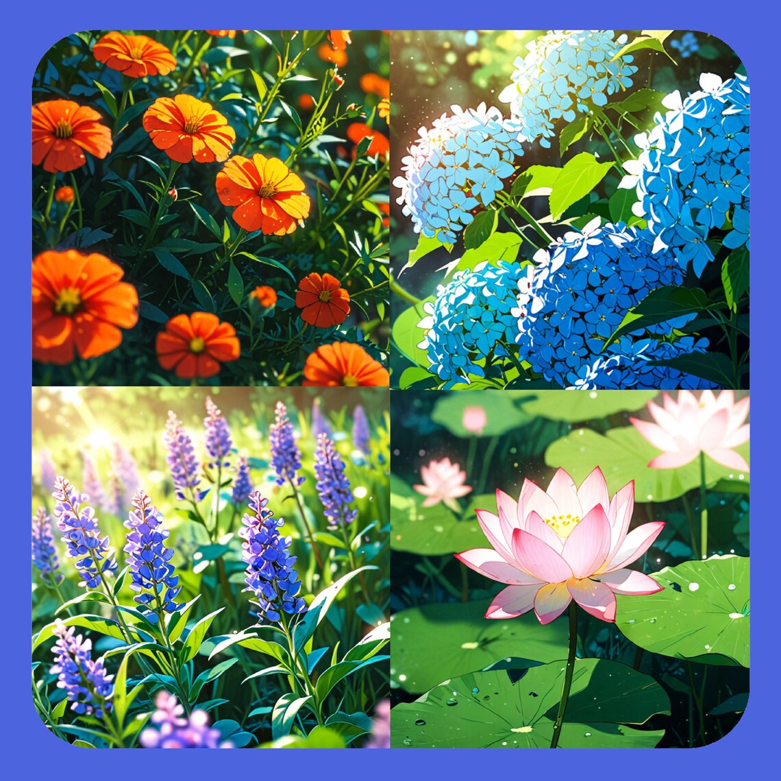 Kawaii Anime Flowers Desktop Wallpapers! - Etsy