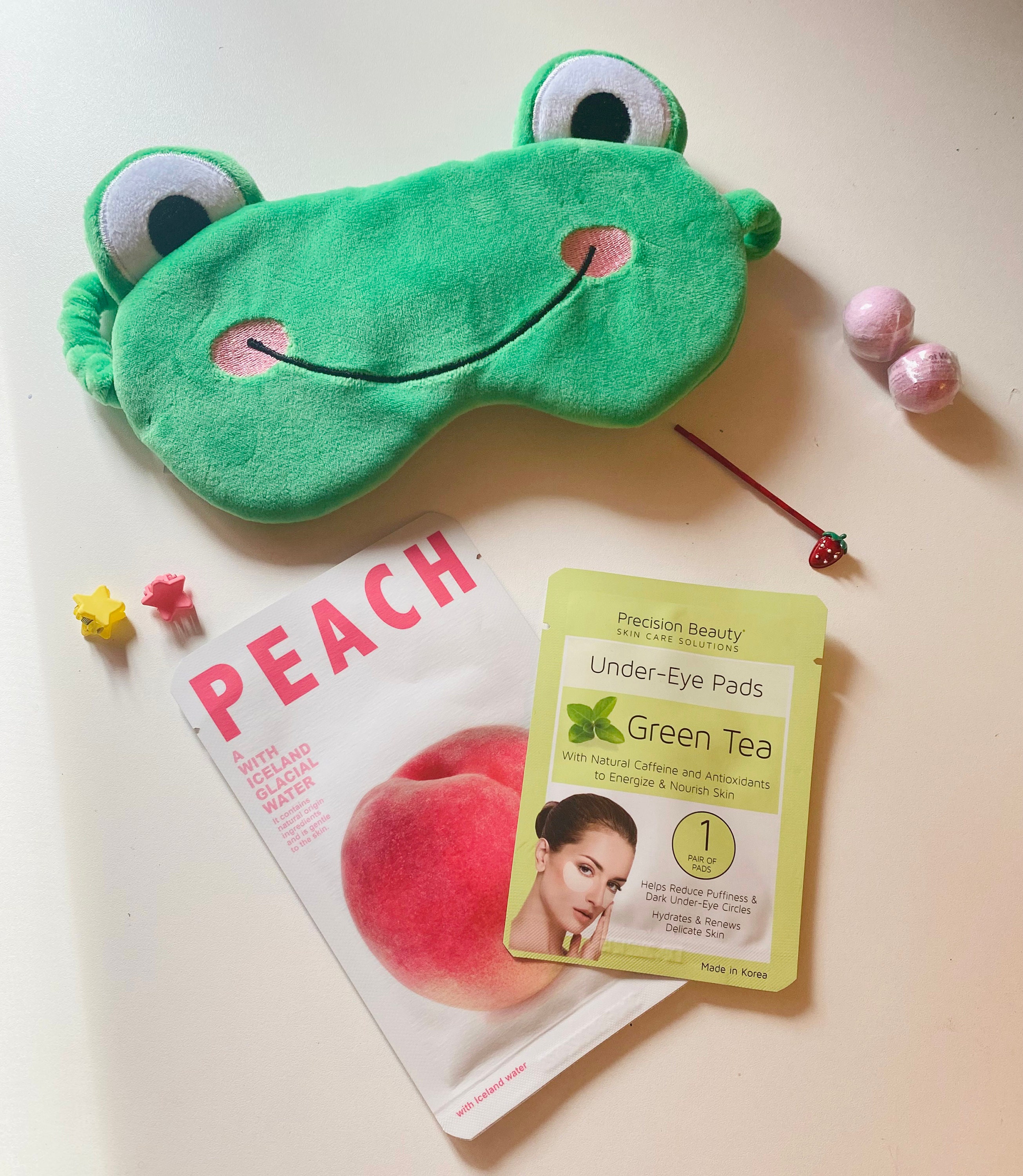 Kawaii Spa Gift Set Cute Animal Hair Accessories Bath Bombs Face Masks ...