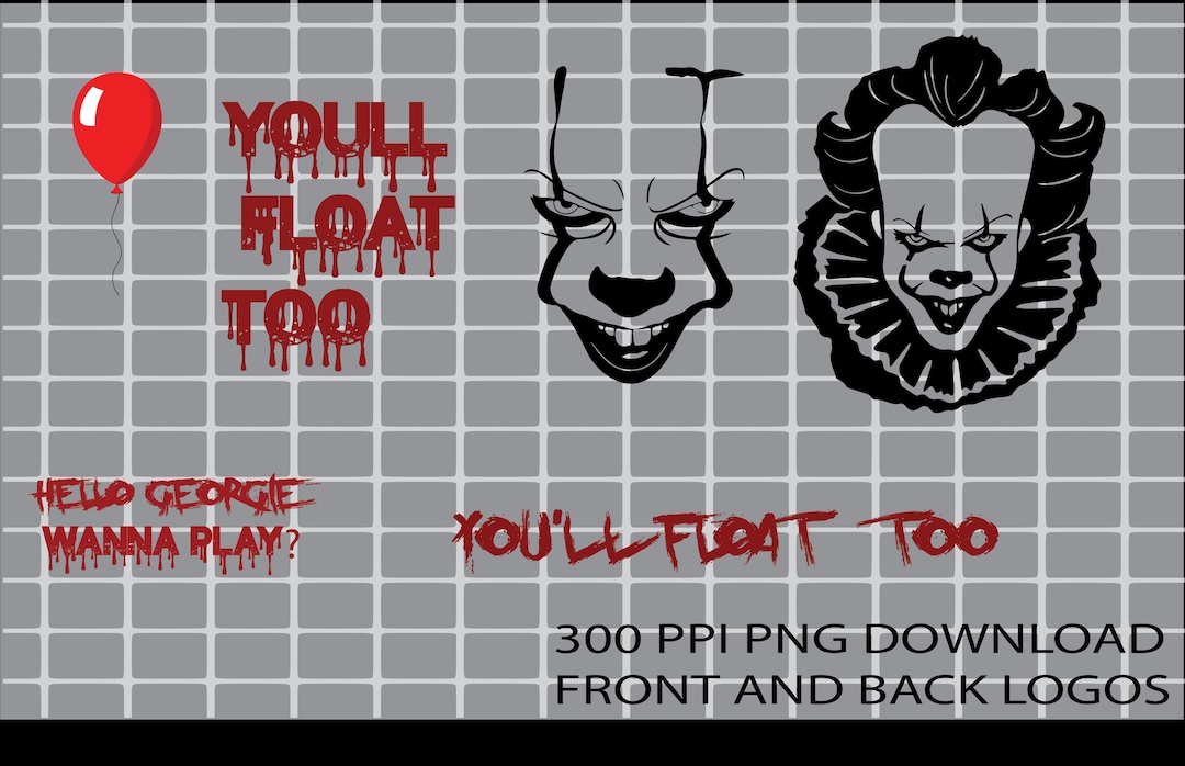 IT Pennywise Logo Bundle PNG - Etsy