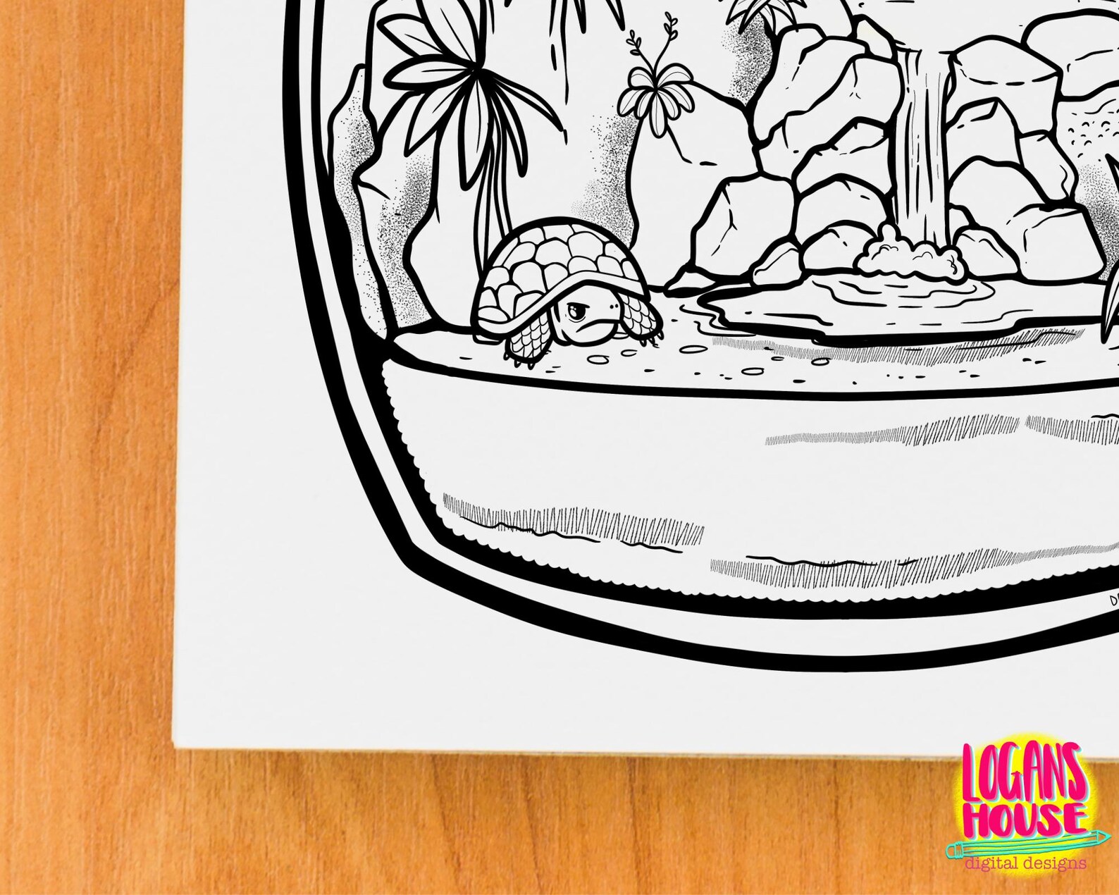 Terrarium Worlds Digital Colouring Pages | Downloadable Files | 12 ...