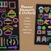 Neon Rainbow Planner Sticker Set | Hand Drawn Printable Stickers | for ...