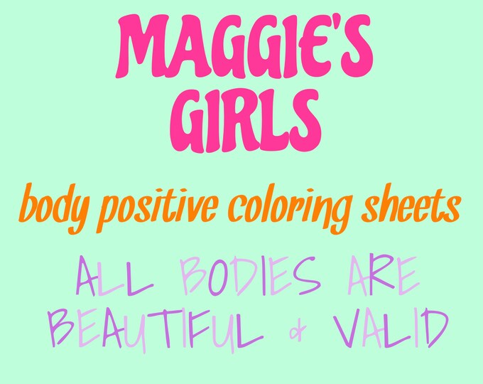 Body Positive Coloring Sheets - 9 High Quality Thick Paper Coloring ...