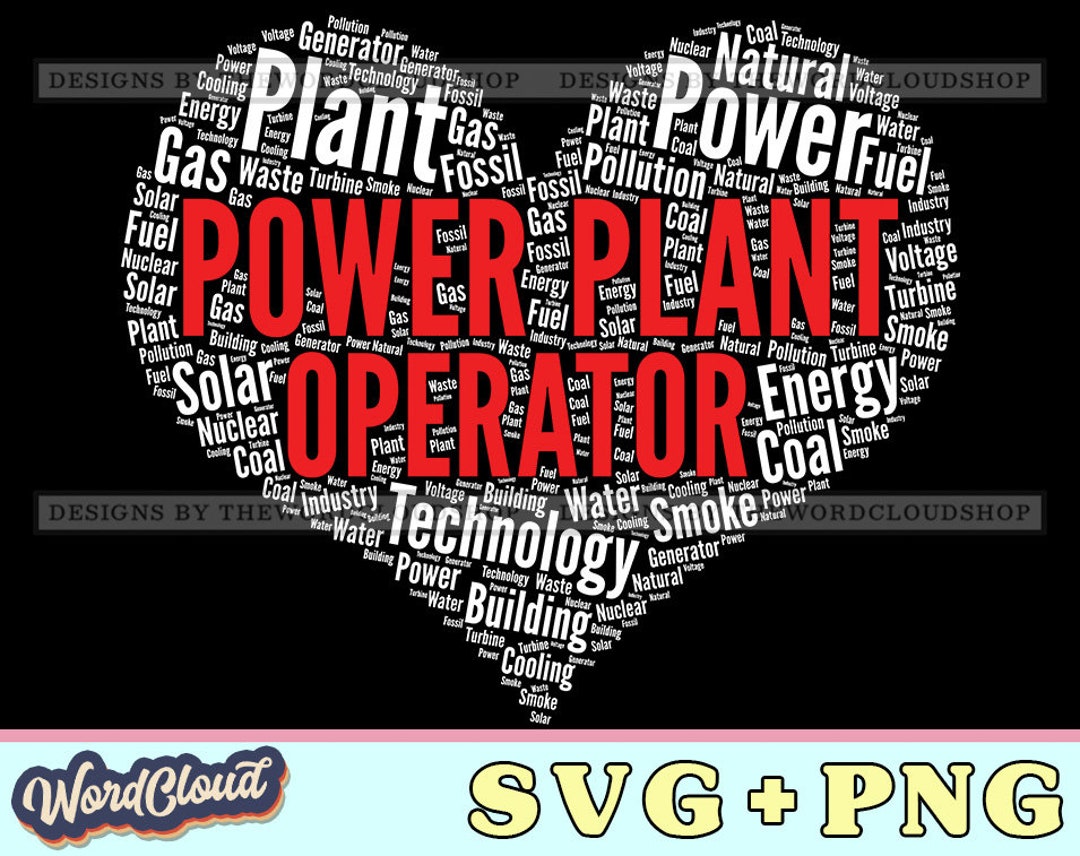 Word Cloud Heart, Power Plant Operator, Nuclear Power Plant, Power ...