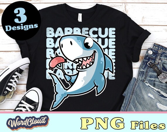 Shark Barbecue Barbeque Bbq Gifts Baby Shark Birthday - Etsy