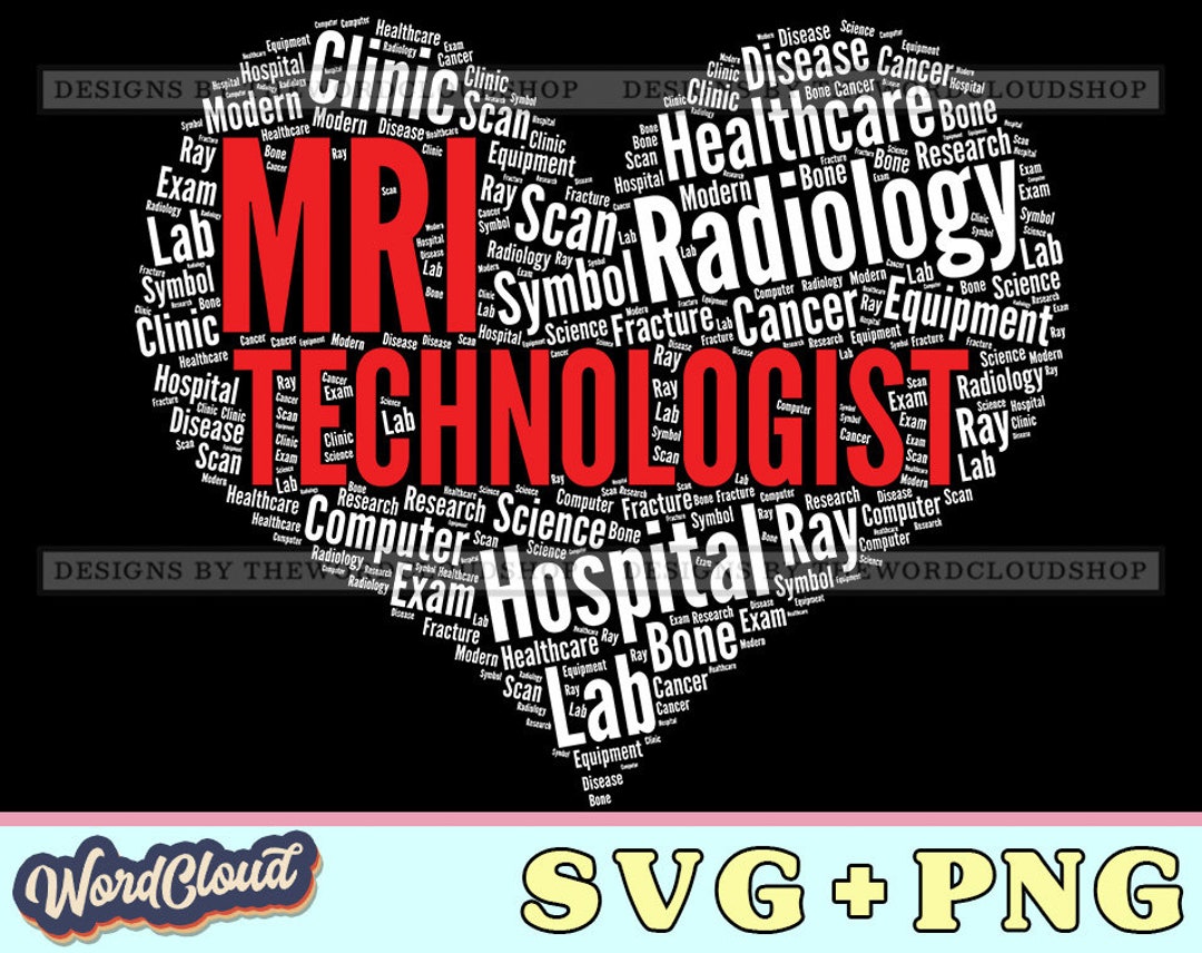 Word Cloud Heart, Mri Technologist, Mri Tech, Radiology, Magnetic ...
