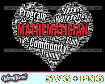 Mathematics Word Art - Etsy