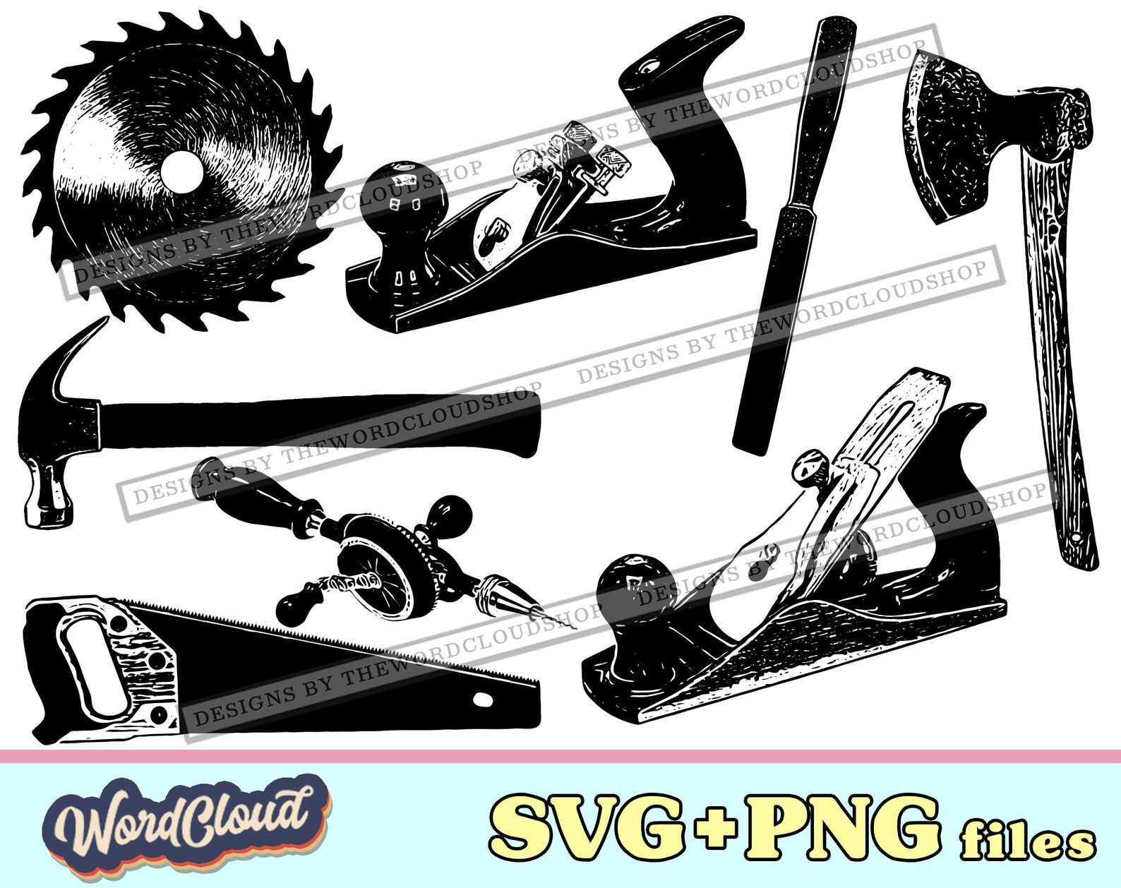 Carpenter Woodworking Tools SVG SVG Files for Sublimation - Etsy