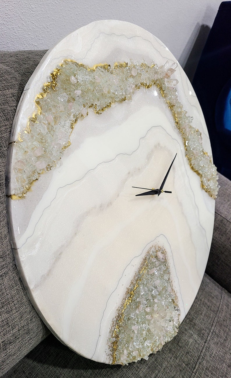 Custom Geode Inspired Wall Clock Wall Art Home Décor Resin - Etsy