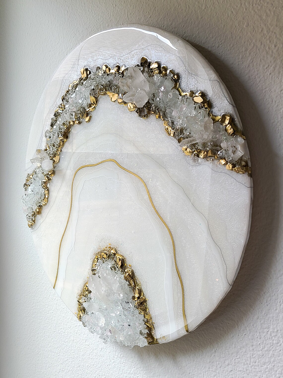 Custom Geode Inspired Wall Clock Wall Art Home Décor Resin - Etsy