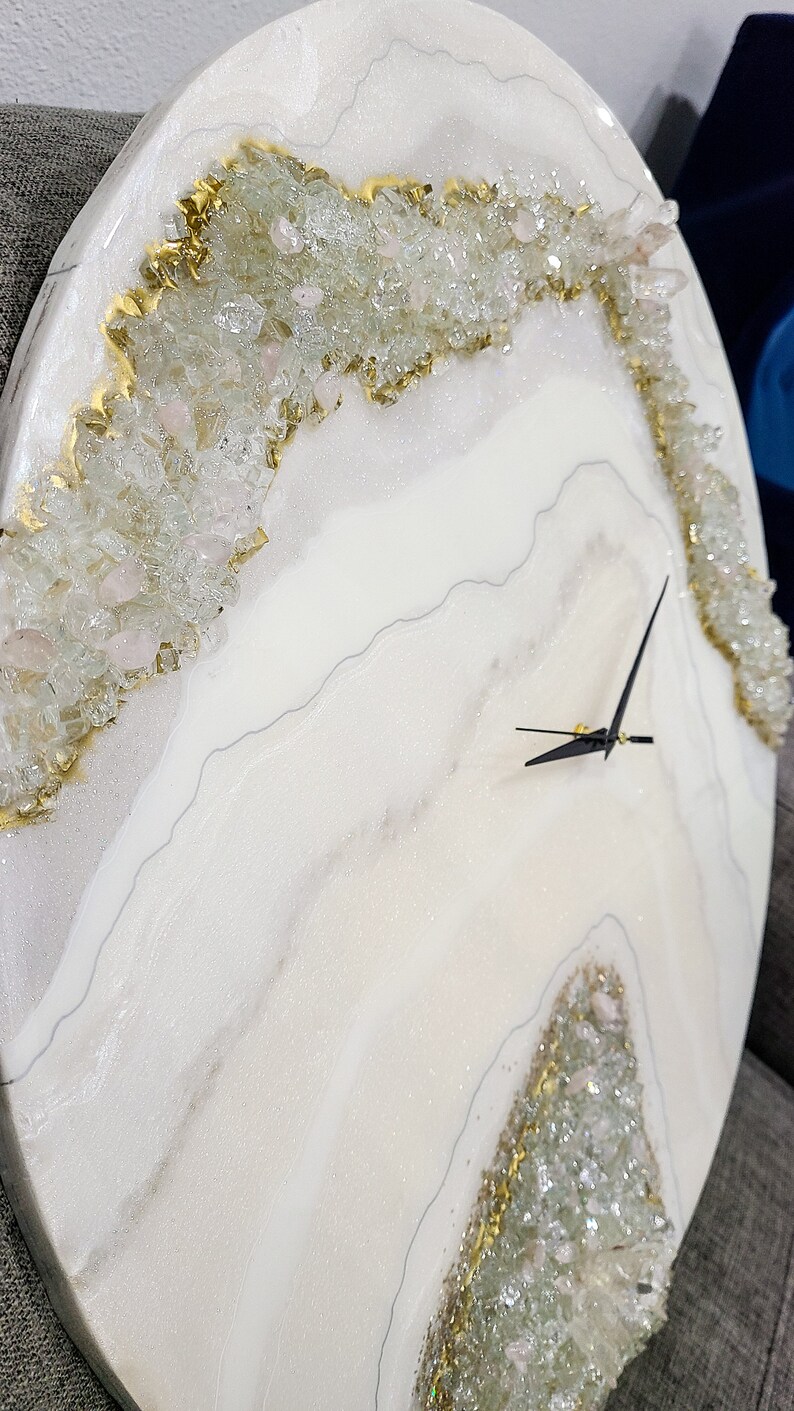 Custom Geode Inspired Wall Clock Wall Art Home Décor Resin - Etsy
