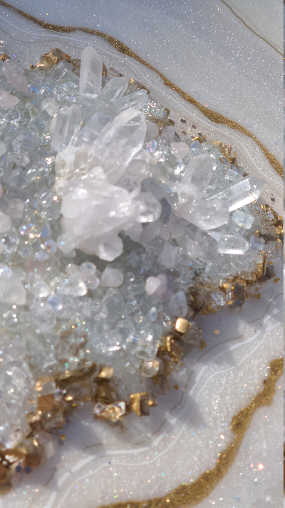 Custom Geode Inspired Wall Clock Wall Art Home Décor Resin - Etsy