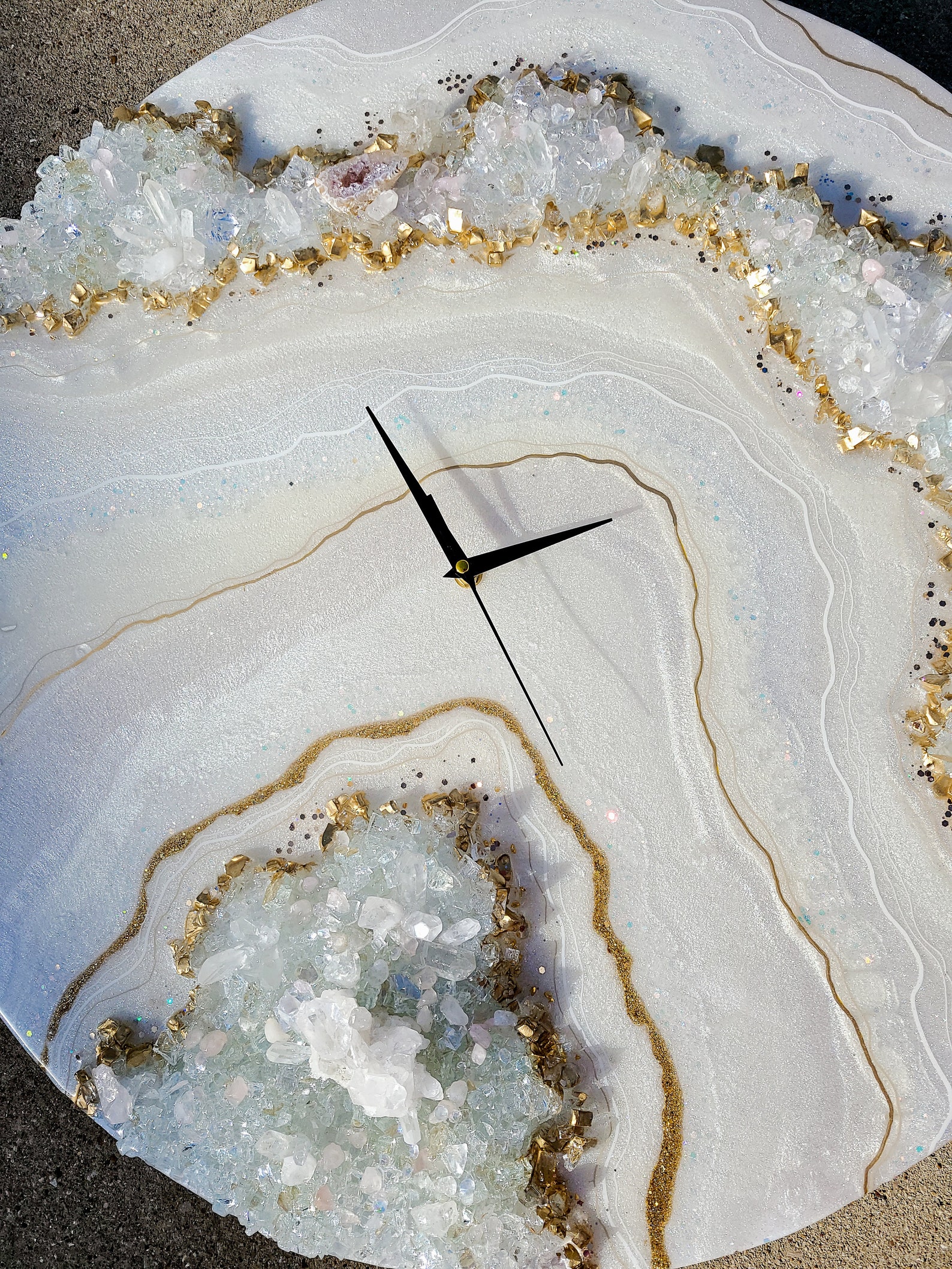 Custom Geode Inspired Wall Clock Wall Art Home Décor Resin - Etsy