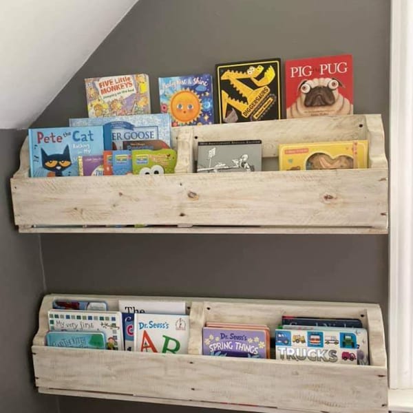 Upcycled Book Shelf - Etsy