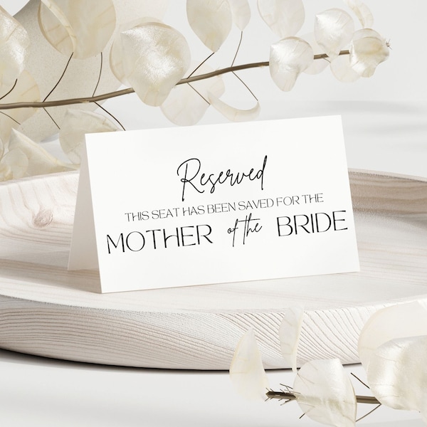 Wedding Name Tag Reserved - Etsy