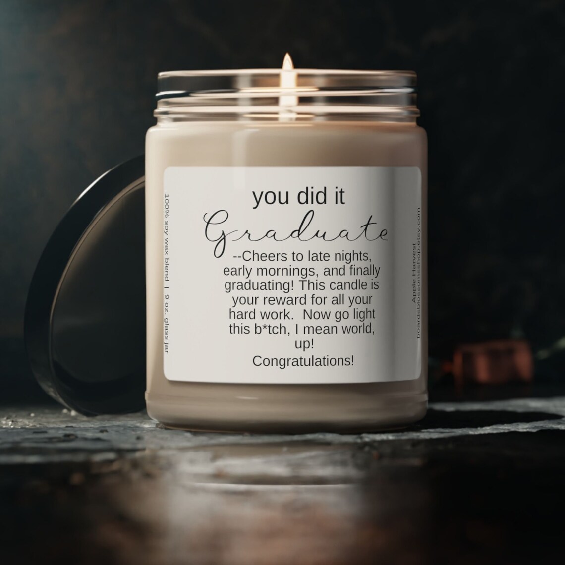 Funny Graduation Candle College, Graduate Gift, You Did It, Nursing Phd ...