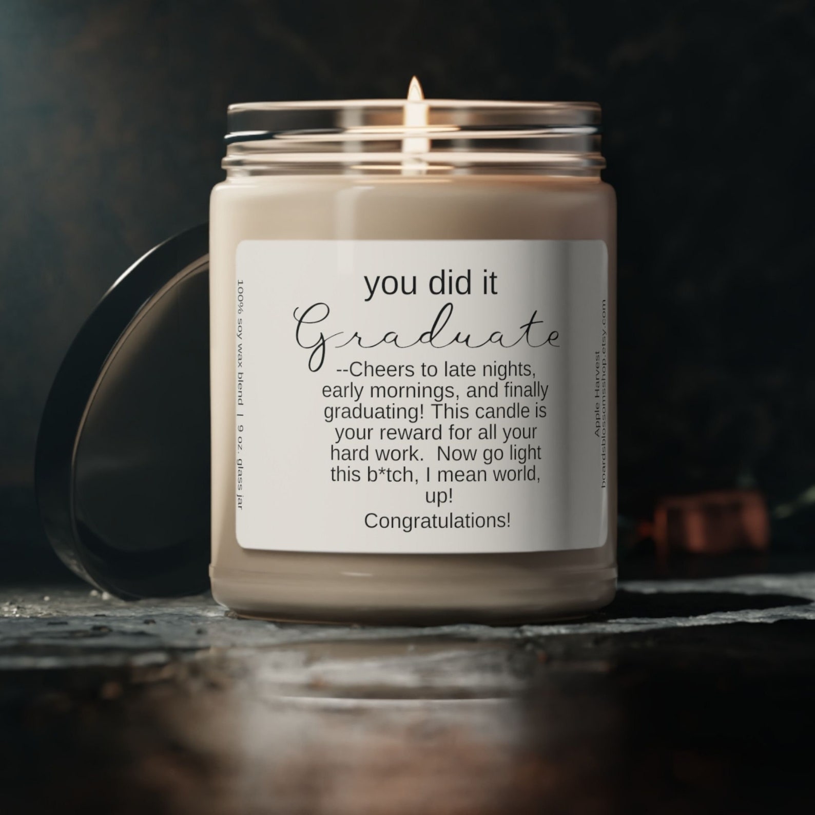 Funny Graduation Candle College, Graduate Gift, You Did It, Nursing Phd ...
