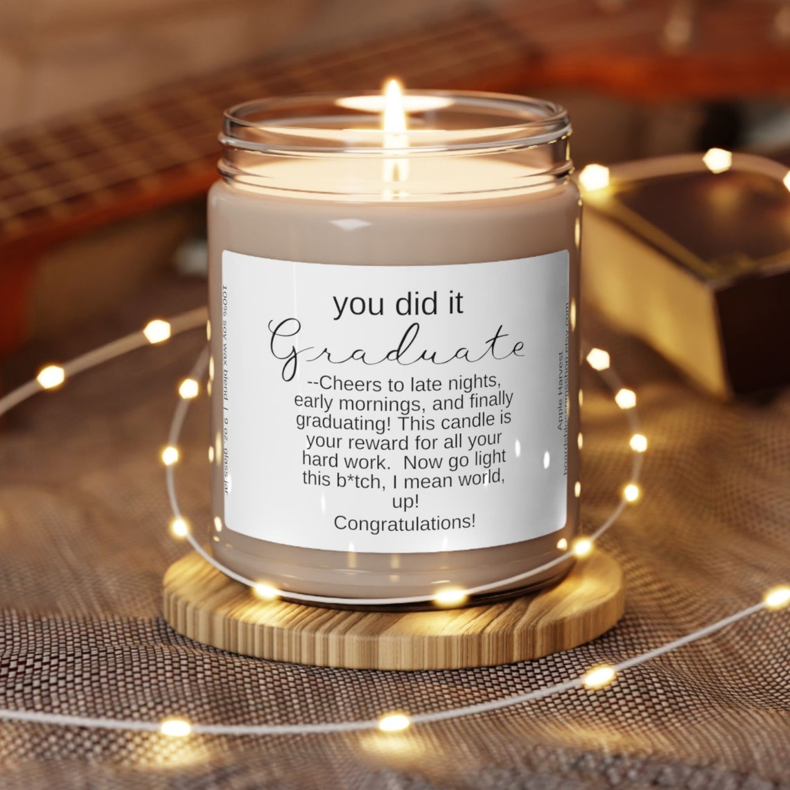 Funny Graduation Candle College, Graduate Gift, You Did It, Nursing Phd ...