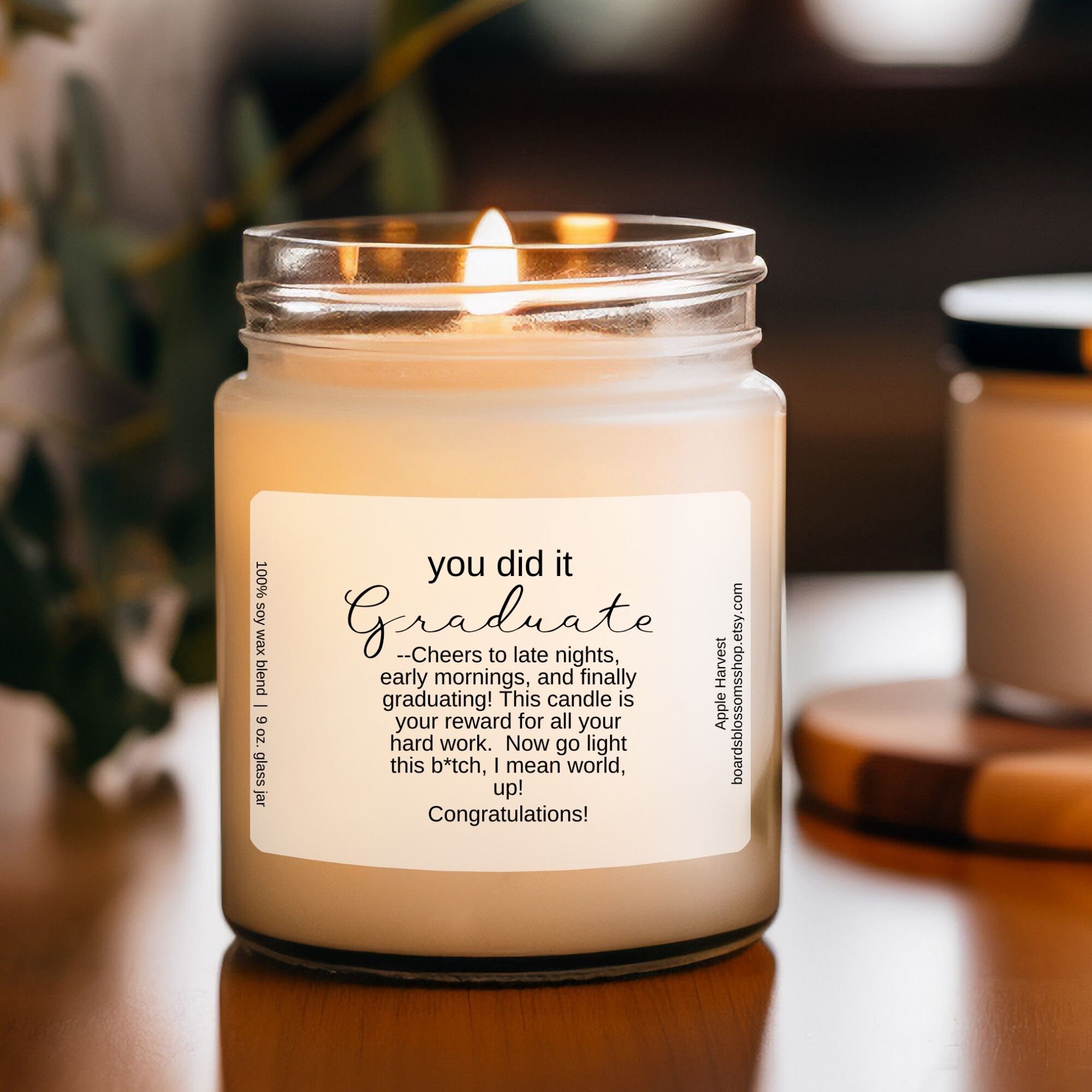 Funny Graduation Candle College, Graduate Gift, You Did It, Nursing Phd ...