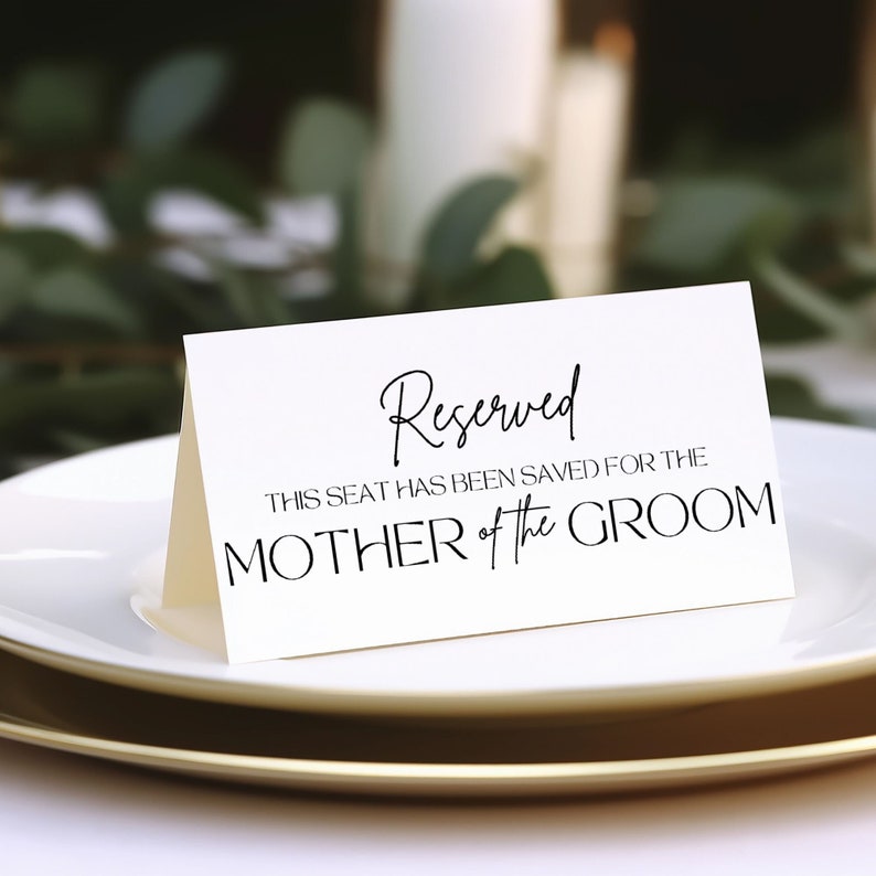 Reserved Seating Name Tag Template, Seating Card Printable Chair Tags ...