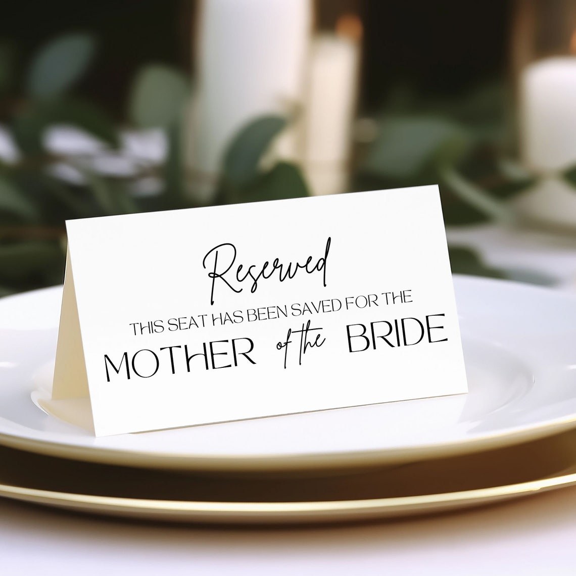 Reserved Seating Name Tag Template, Seating Card Printable Chair Tags ...