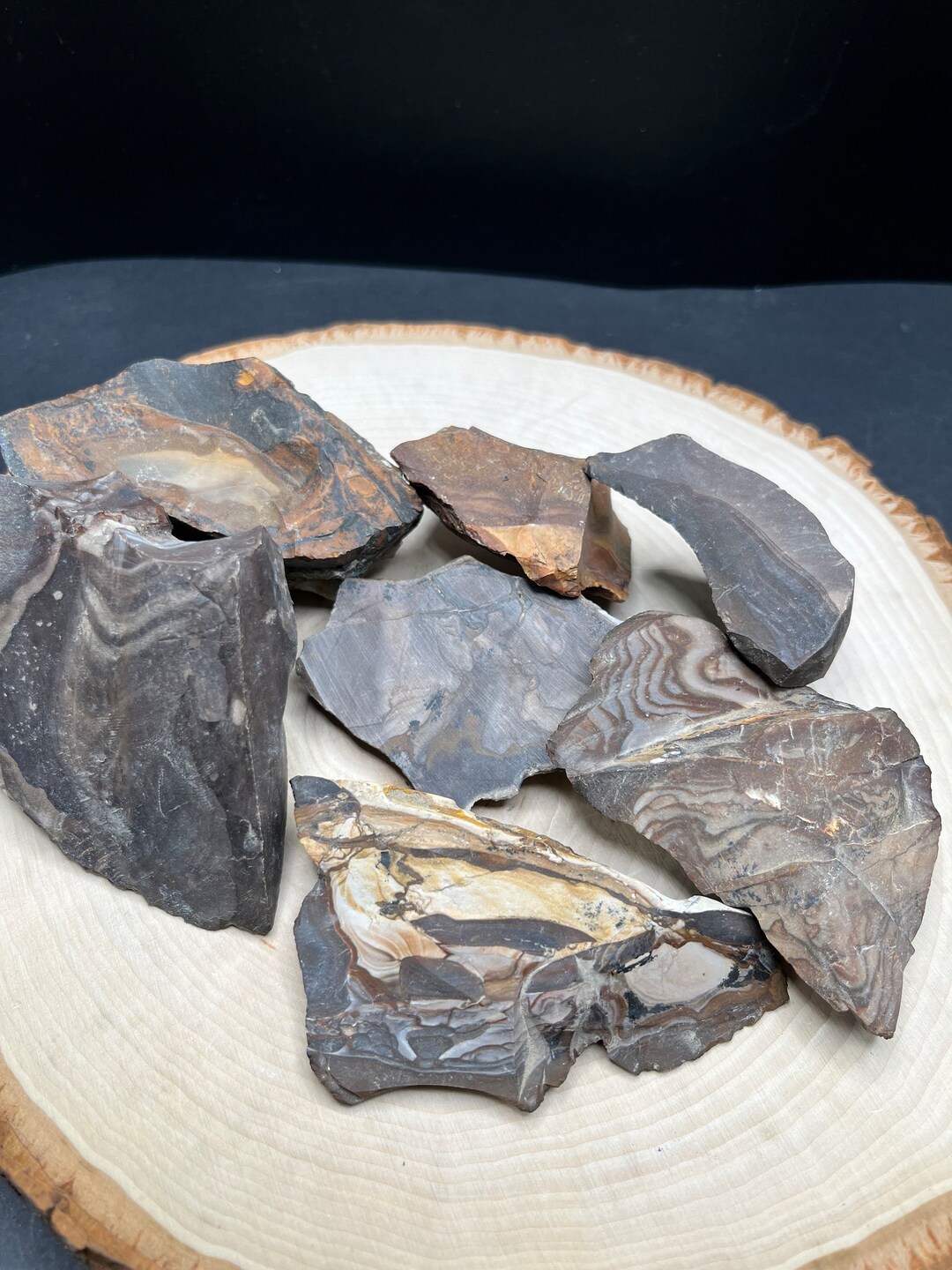 Fantastic Old Stock Biggs Jasper Small Rough and Tumbles. 507 Grams. 7 ...