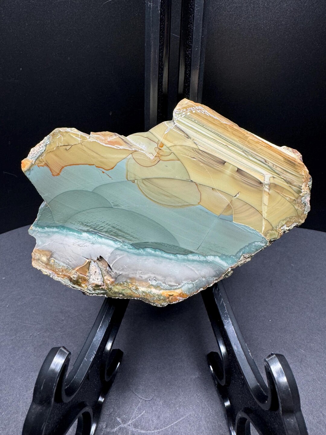 Outstanding Blue Mountain Jasper Polished Specimen, Polished Face is 4. ...