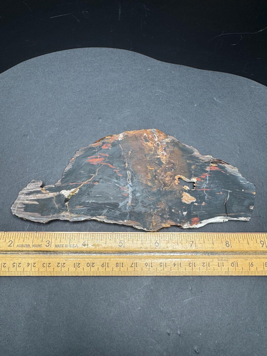 New Material! Fantastic Biggs Flame Jasper Slab. 117 Grams. 7”x 3” X ...