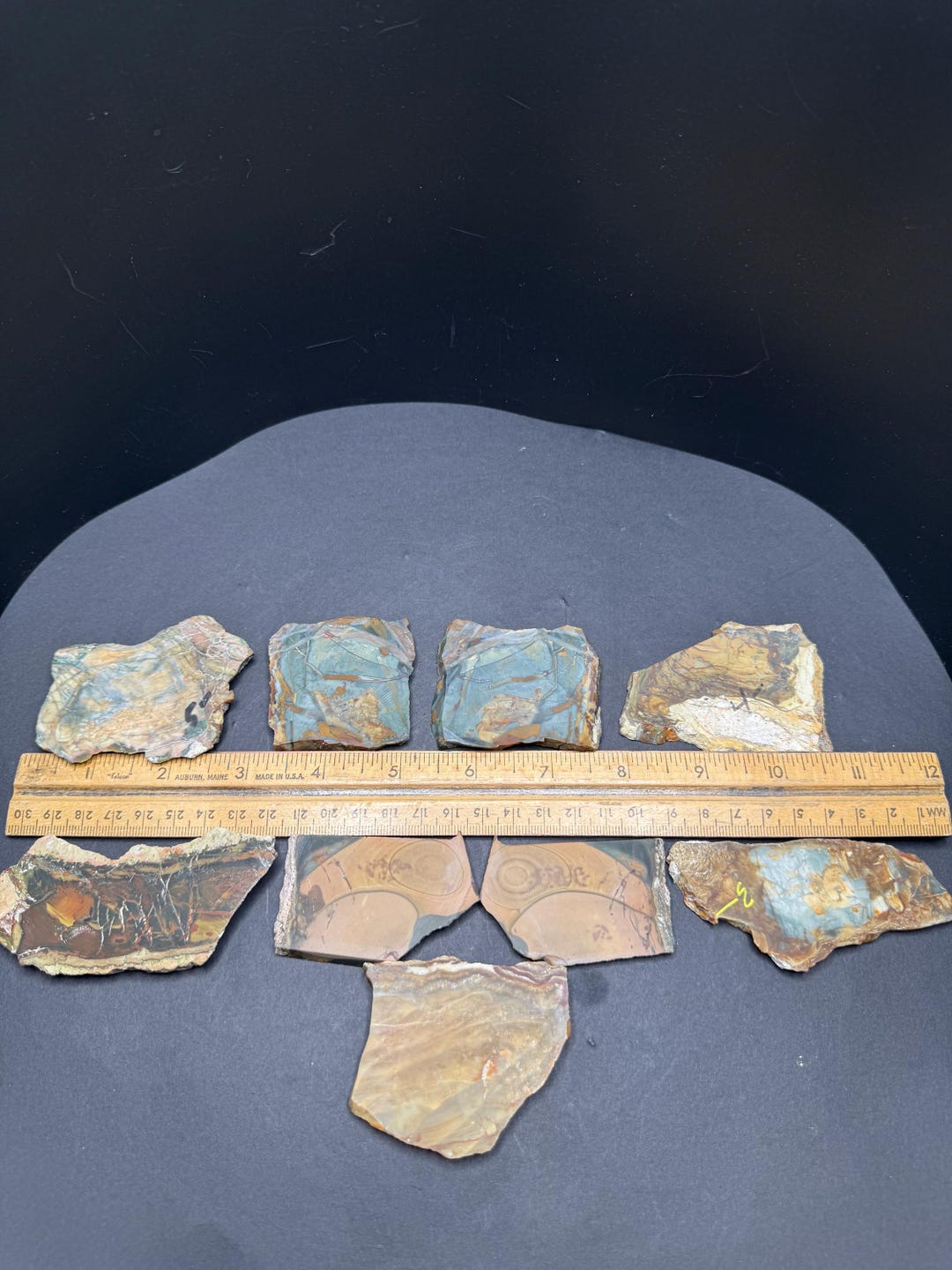 Great Morrisonite Slab Lot. Slabbers Delight! 9 Pieces. 291 Grams Total ...